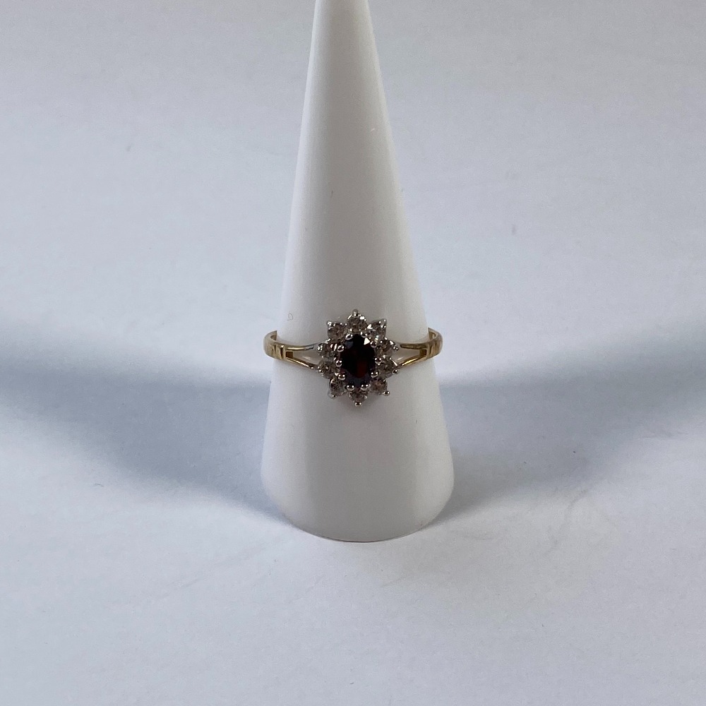 9ct Gold Ruby & CZ Ring - Own4Less 9ct Gold Ruby & CZ Ring - Own4Less